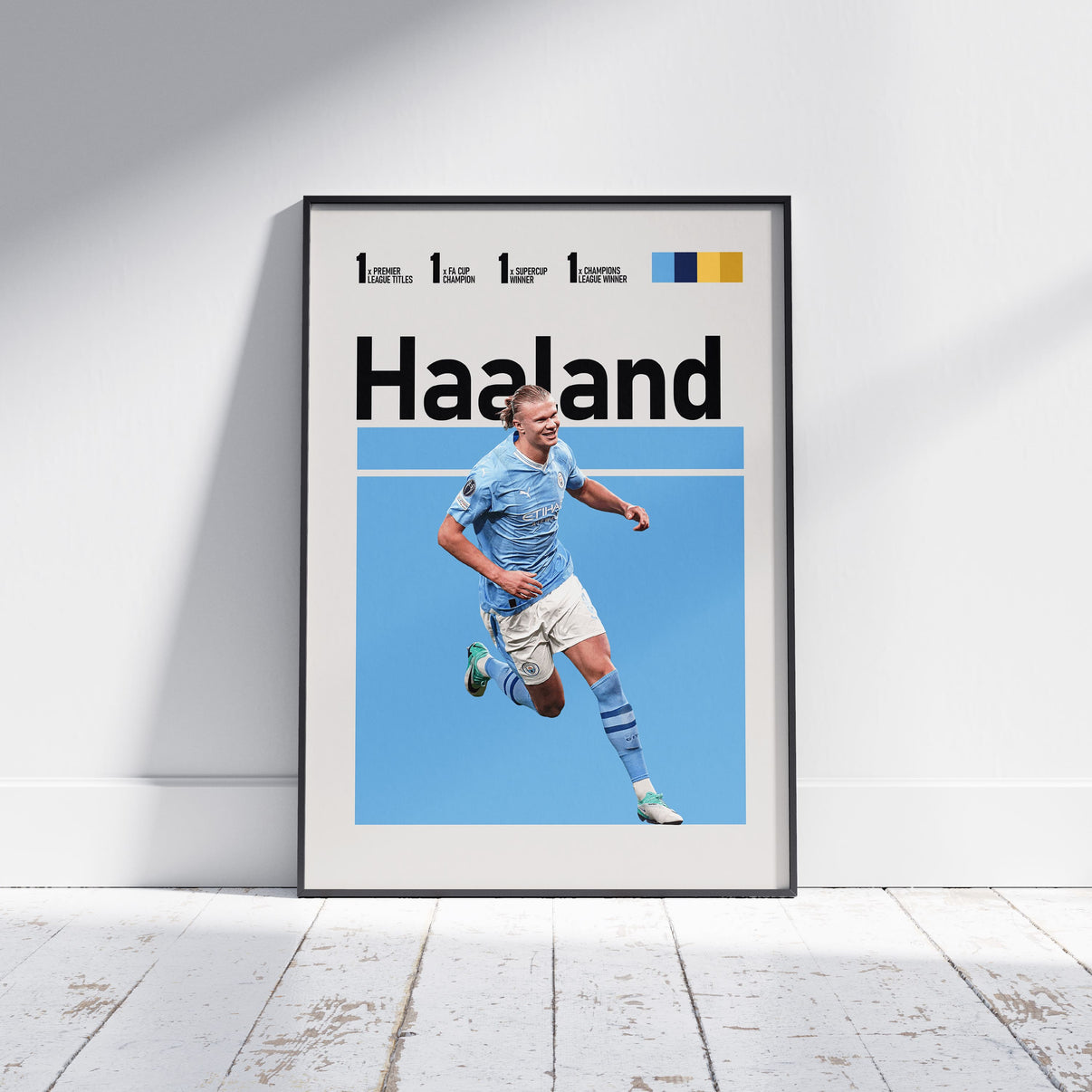 Haaland Manchester City Football Poster – FootballCorner